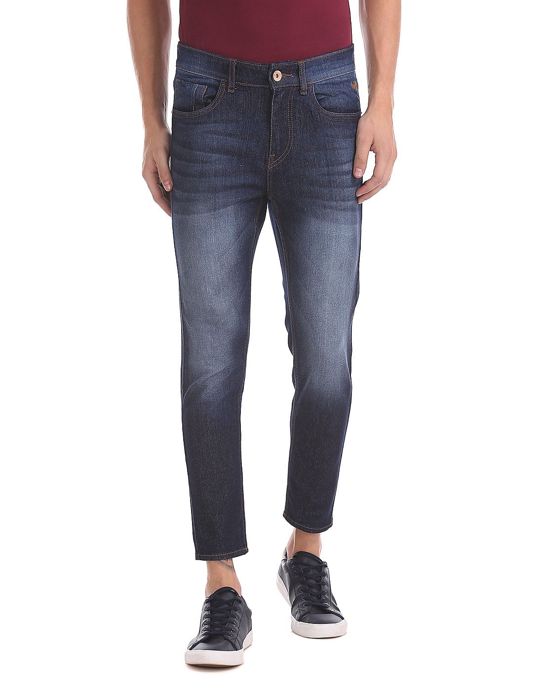 Buy Flying Machine Mankle Tapered Fit Mid Rise Jeans - NNNOW.com