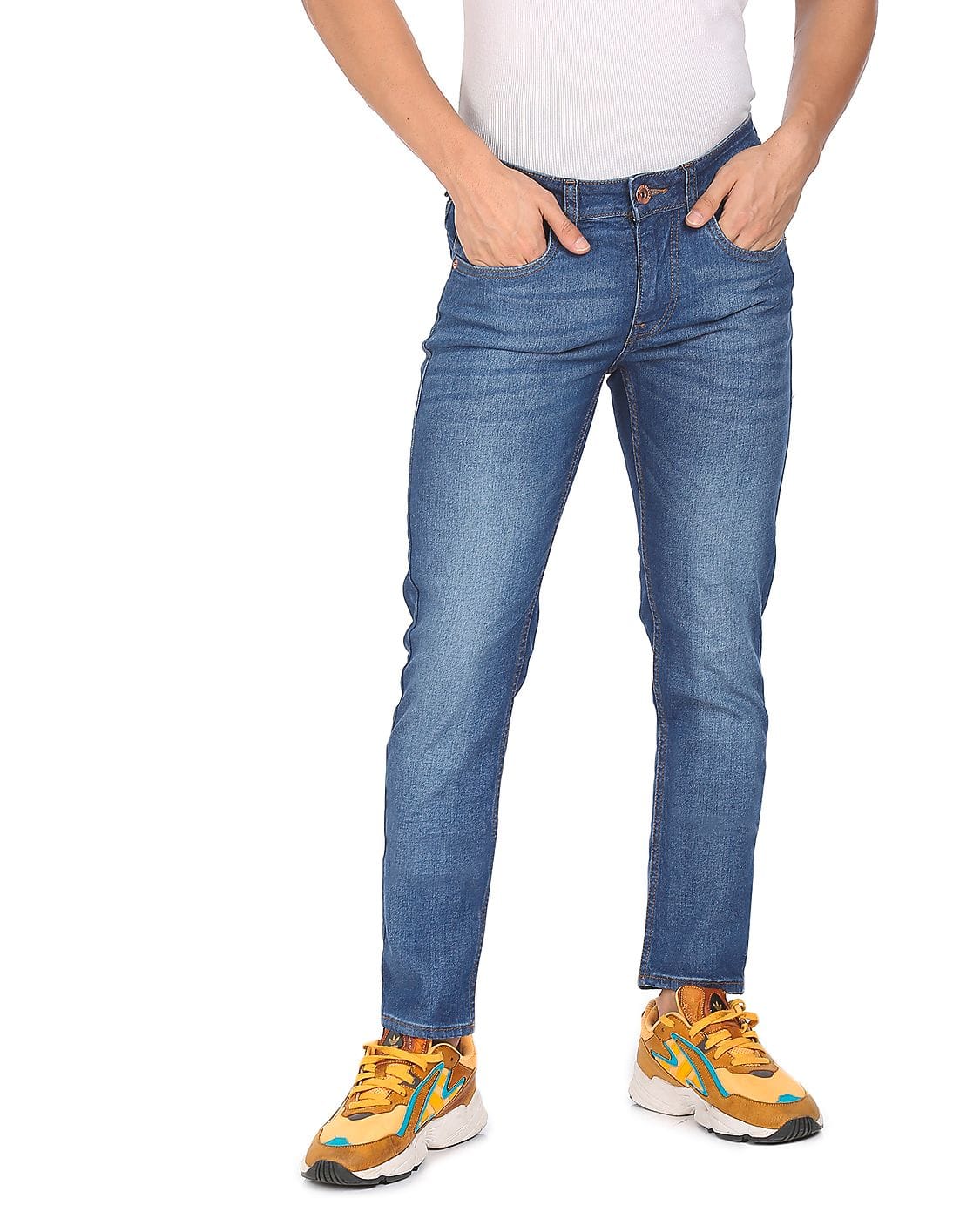Buy Flying Machine Jackson Skinny Fit Mid Rise Jeans - NNNOW.com